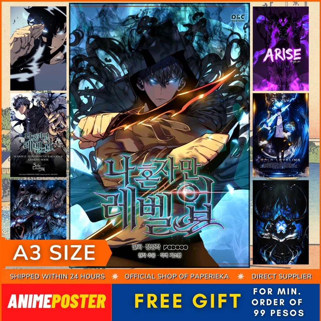 Solo Leveling : Official Anime Poster / Sticker / Laminated Posters ...