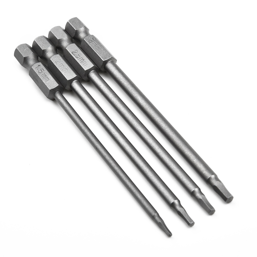 4 Magnetic Head Screw Driver Screwdriver Bit 1/4 Hex Shank 1.5mm 2mm 2.5mm 3mm | Shopee Philippines