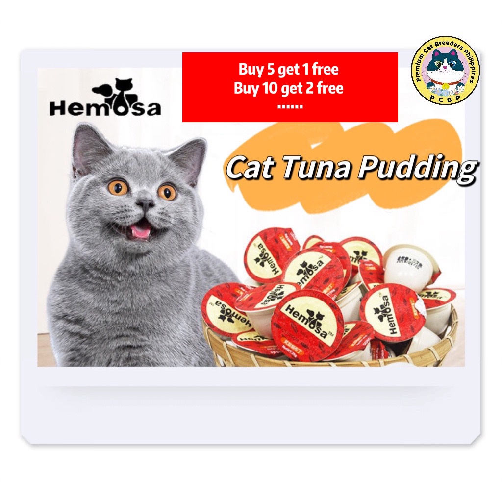 BUKE & Hemosa 25g fish Pudding buy 5 get 1 free Cat treats snacks Cup ...