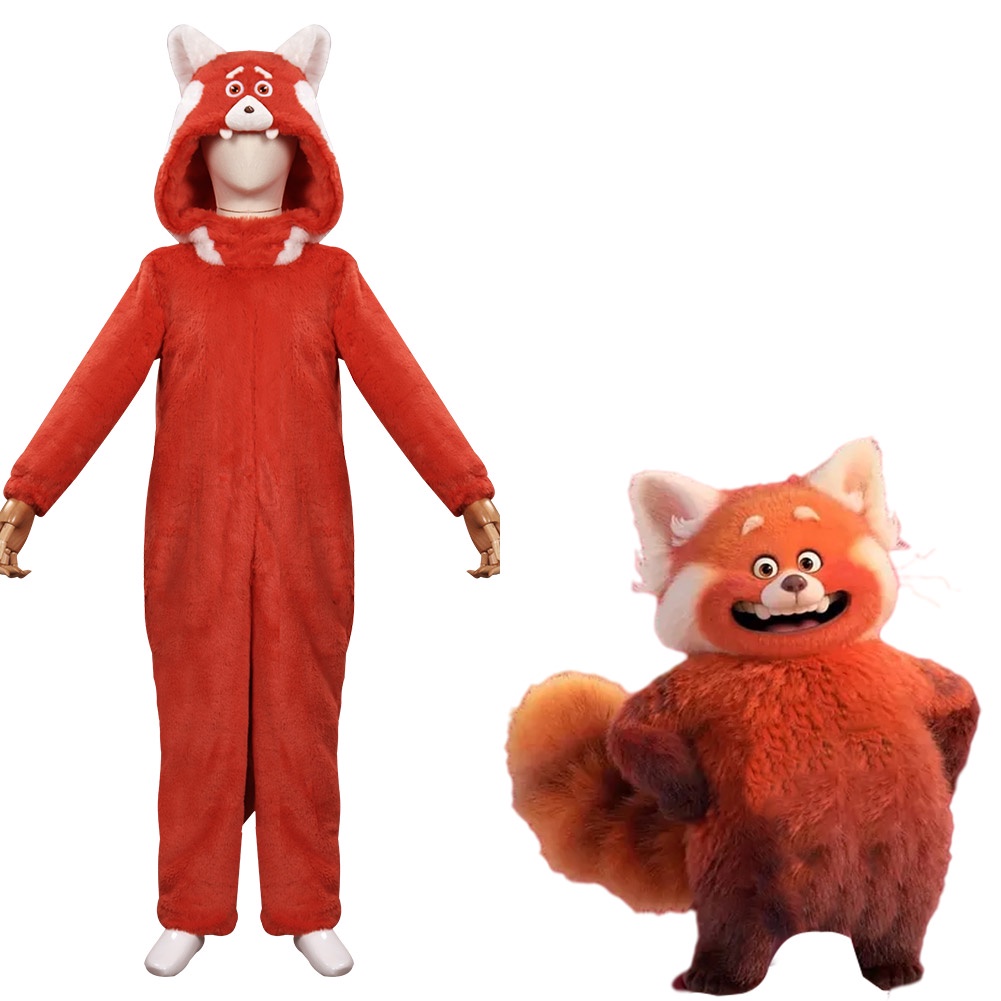 Weisope Kids Turning Red Panda Costume Onesies Pajamas Clothes Red ...