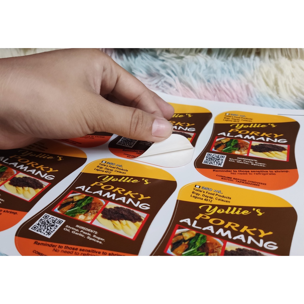 Waterproof Vinyl Sticker Labels Printing Service. GLOSSY | MATTE ...