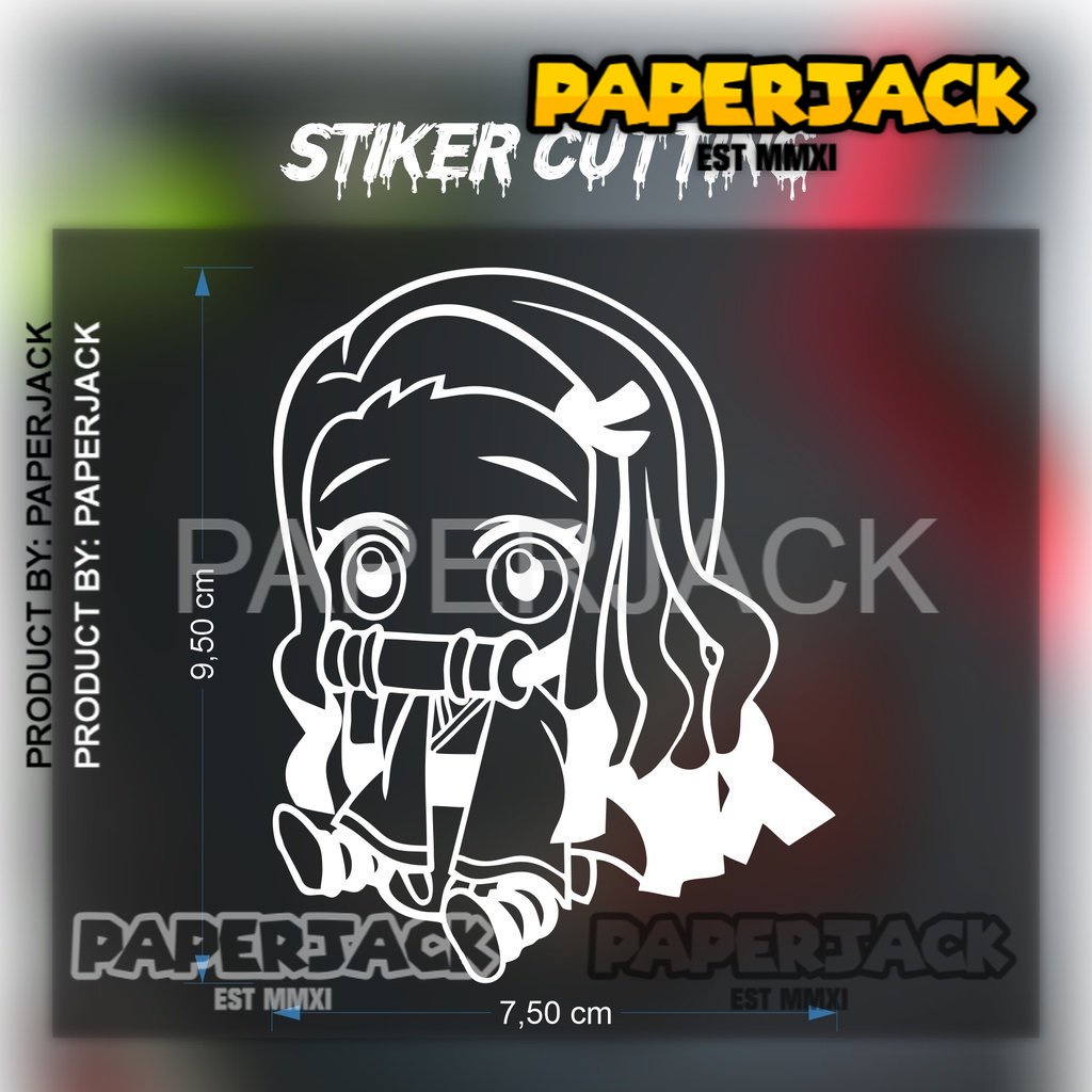 Sticker CUTTING ANIME NEZUKO CHIBI STICKER CUTTING Cool Accessories ...