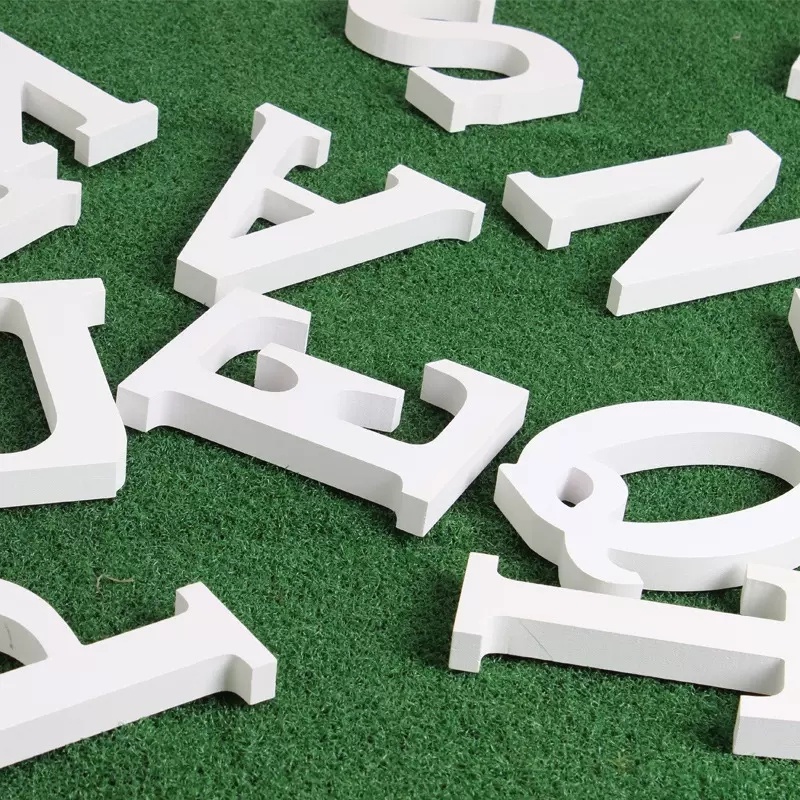 Creative English Letter Ornaments Diy Letter Presentation Gift White ...
