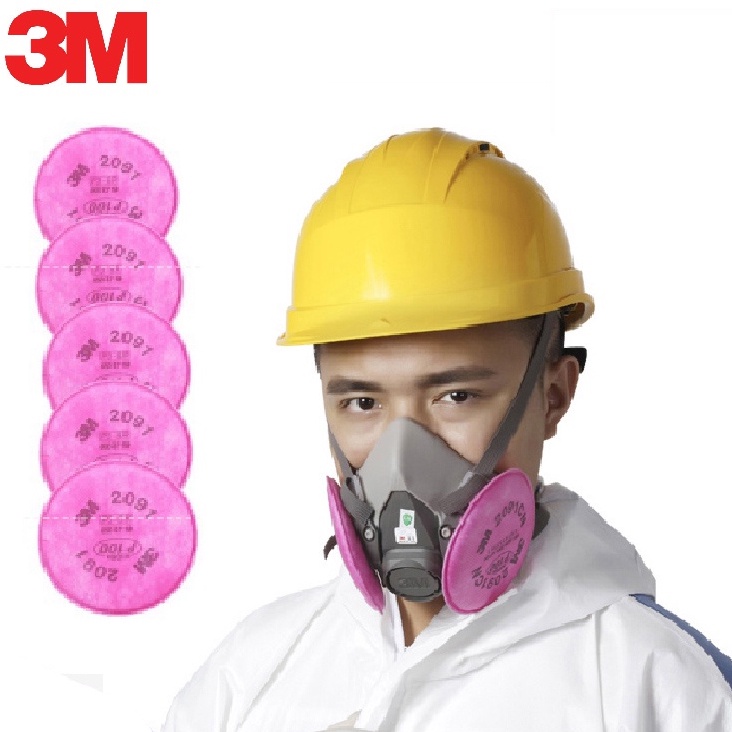 3M Mask 6100/6200/6300, With Filter Element 2091/2097 | Shopee Philippines