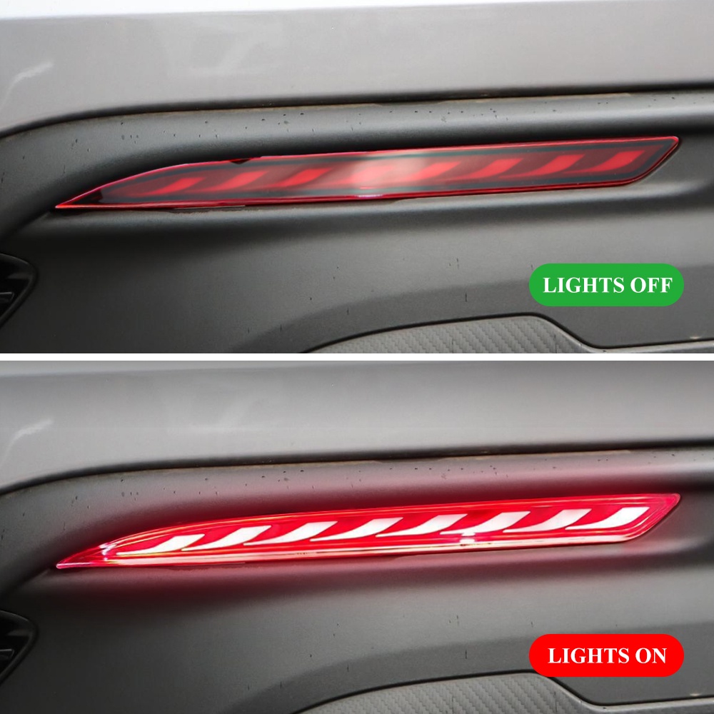 2Pcs Car LED Rear Bumper Light for Geely Coolray 2021 Daylight Daytime ...