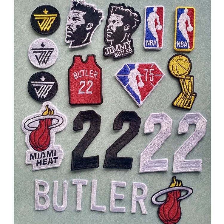 Embroidered nba Heat No. 22 Jimmy BUTLER Head Mark Clothes Patch ...
