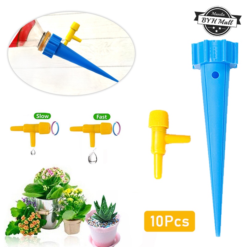 10PCS Adjustable Water Flow Self Watering Device Auto Drip Irrigation ...