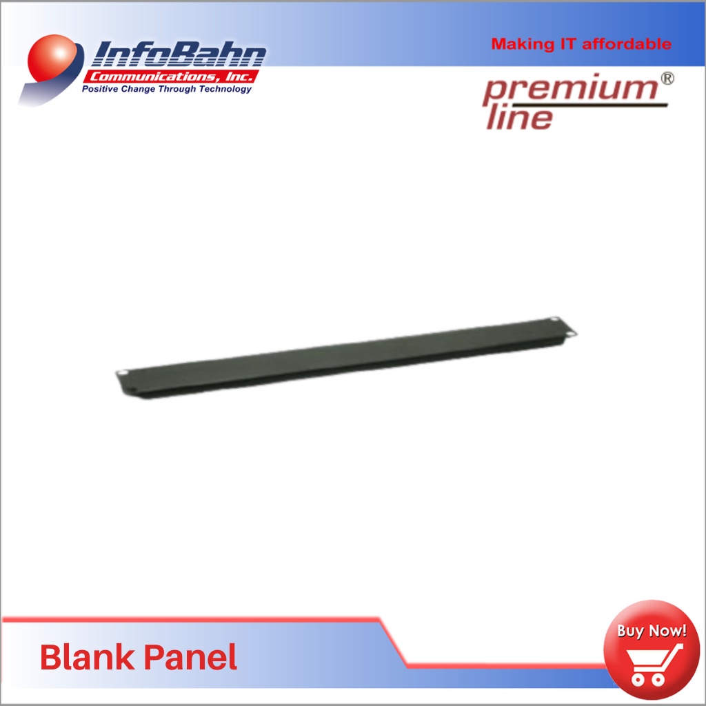 Premium Line 1U 19" Blank Panel , Black ( PL-195040202) | Infobahn | Shopee Philippines