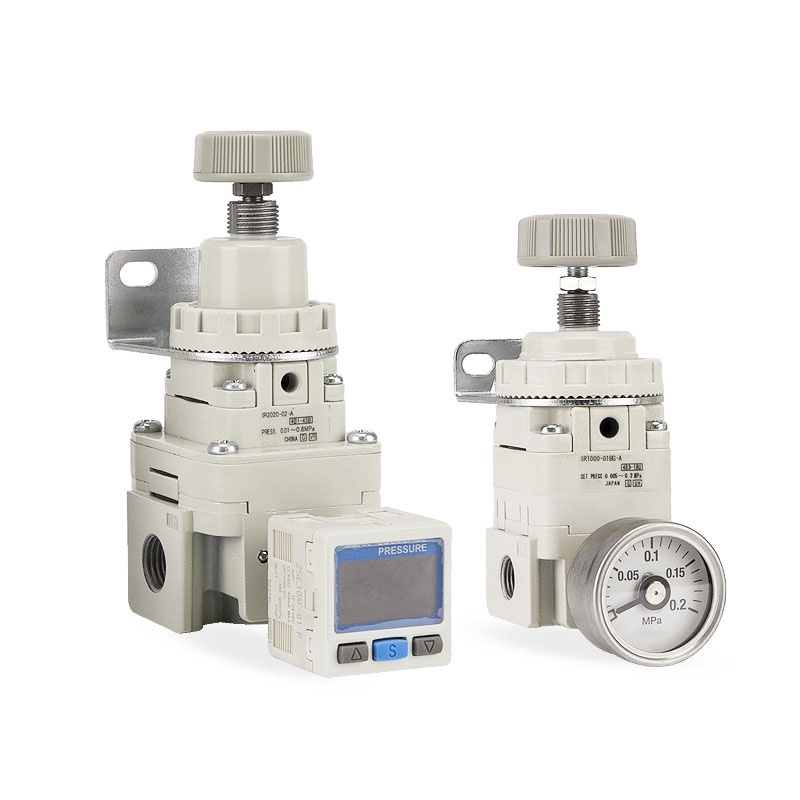 SMC Type Pressure Adjustable Air Flow Regula IR1000-01 IR2010-02 ...