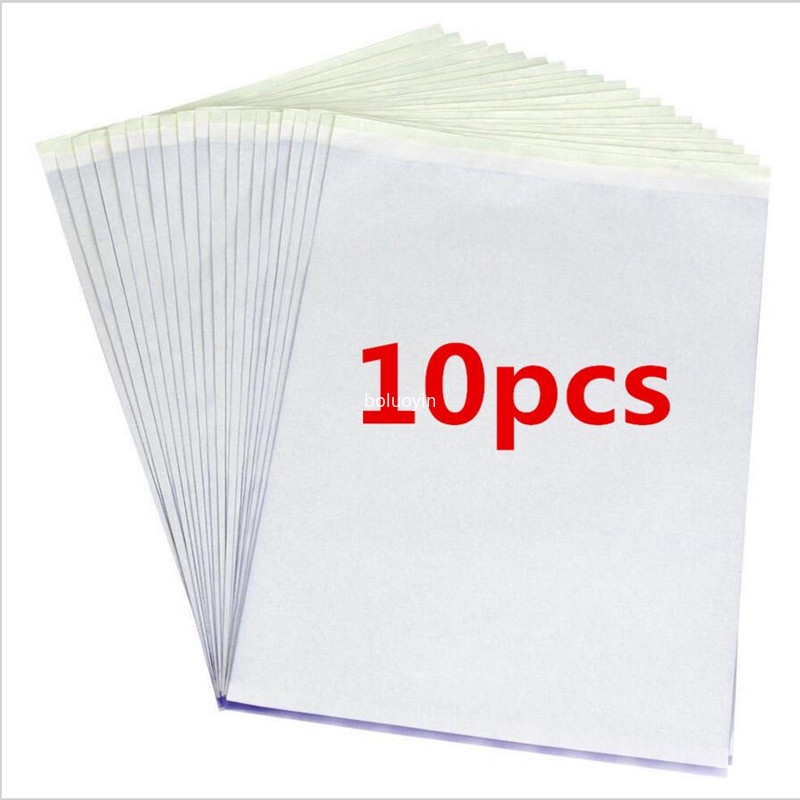 10pcs/set Tattoo Stencil Carbon Thermal Tracing Hectograph Transfer ...