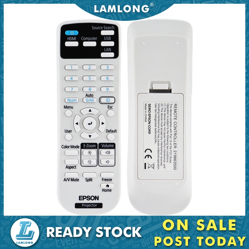 Original Projector Remote Control For EPSON EB-S18 X02 X18 S31 W05 W31 ...