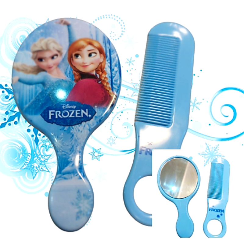 #13 Small FROZEN 2N1 MIRROR AND Hair COMB FOR KIDS | Shopee Philippines