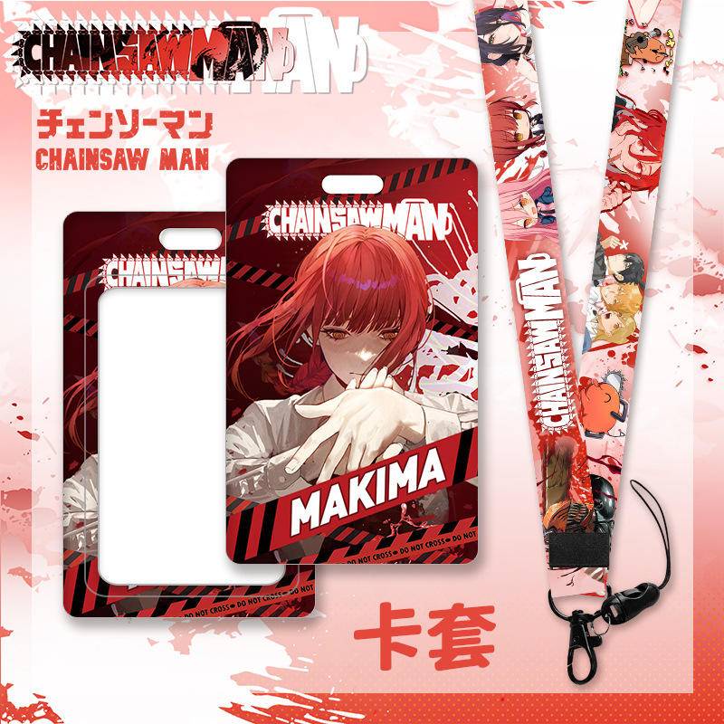 2023 Chainsaw Man Lanyards Keychain Denji Makima Aki Hayakawa Power ...