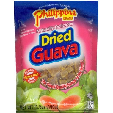 Philippine brand dried guava (naturally delicious) in 100 grams per ...