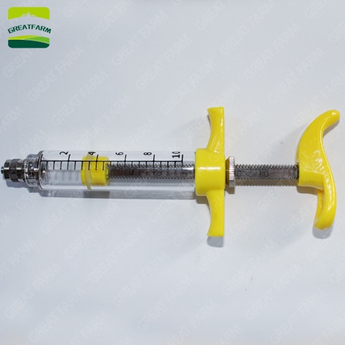 10ml yellow plastic steel colored syringe reusable dose 10ml large ...