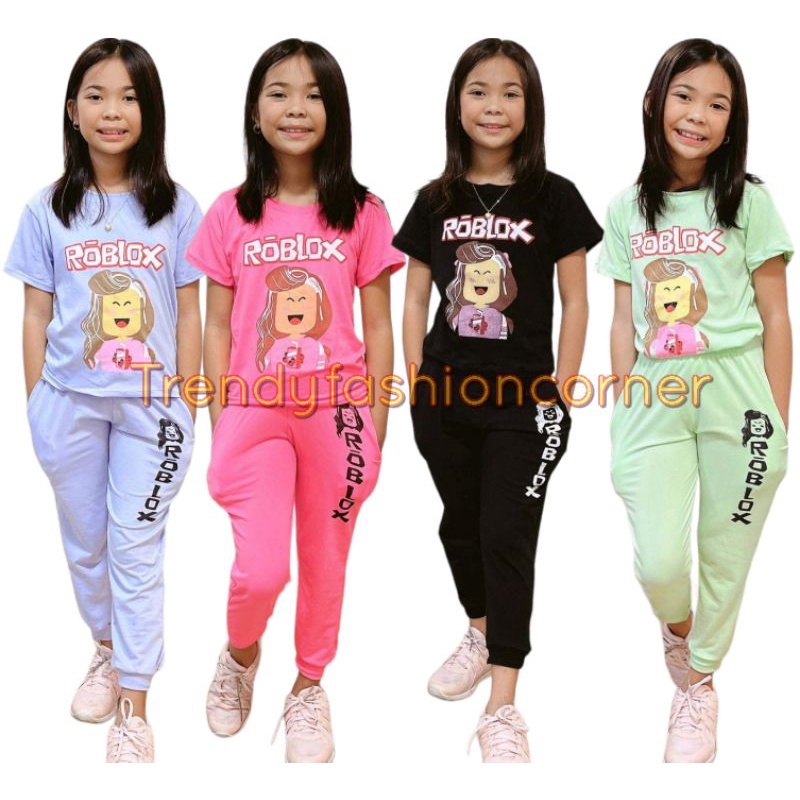 ROBLOX KIDS TERNO JOGGER FOR GIRLS 5 TO 8 YEARS OLD | Shopee Philippines
