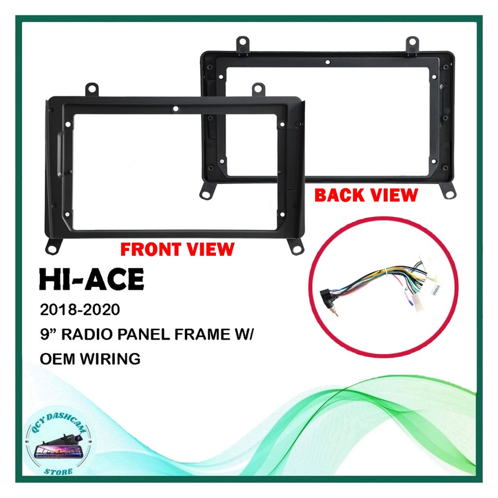 9 Inch Car Fascia for HI-ACE 2018-2020 Head Unit Fascia Radio Frame ...