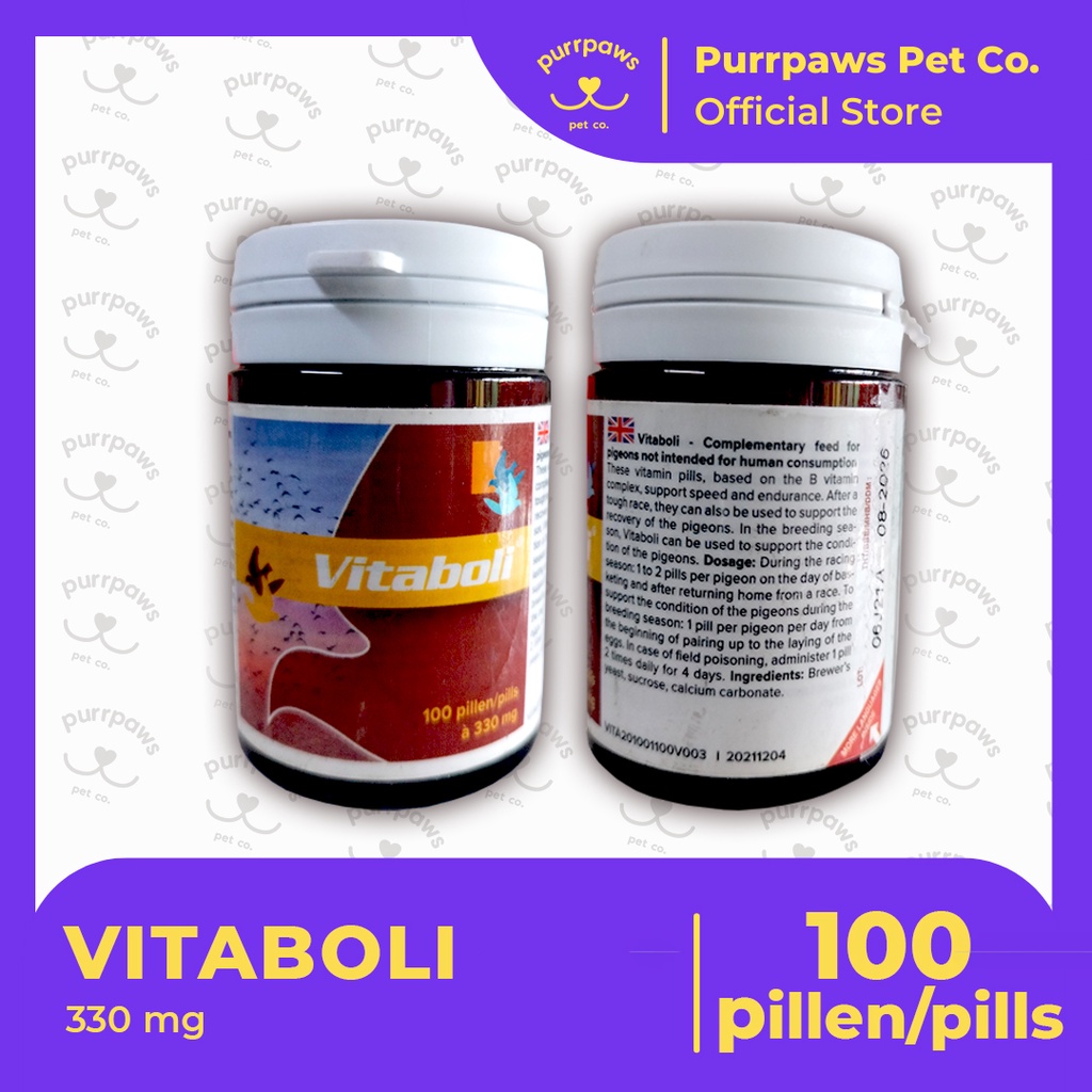Vitaboli Pills Belgica De Weerd Vitamins Pigeon Supplement (1 canister ...
