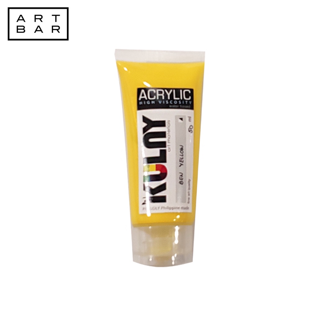 Kulay Acrylic Color Ben Yellow 50ml - Art Bar PH | Shopee Philippines