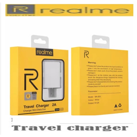 Realme Original Quick Travel Charger VooC Fast Charging 5V/2A Adapter ...