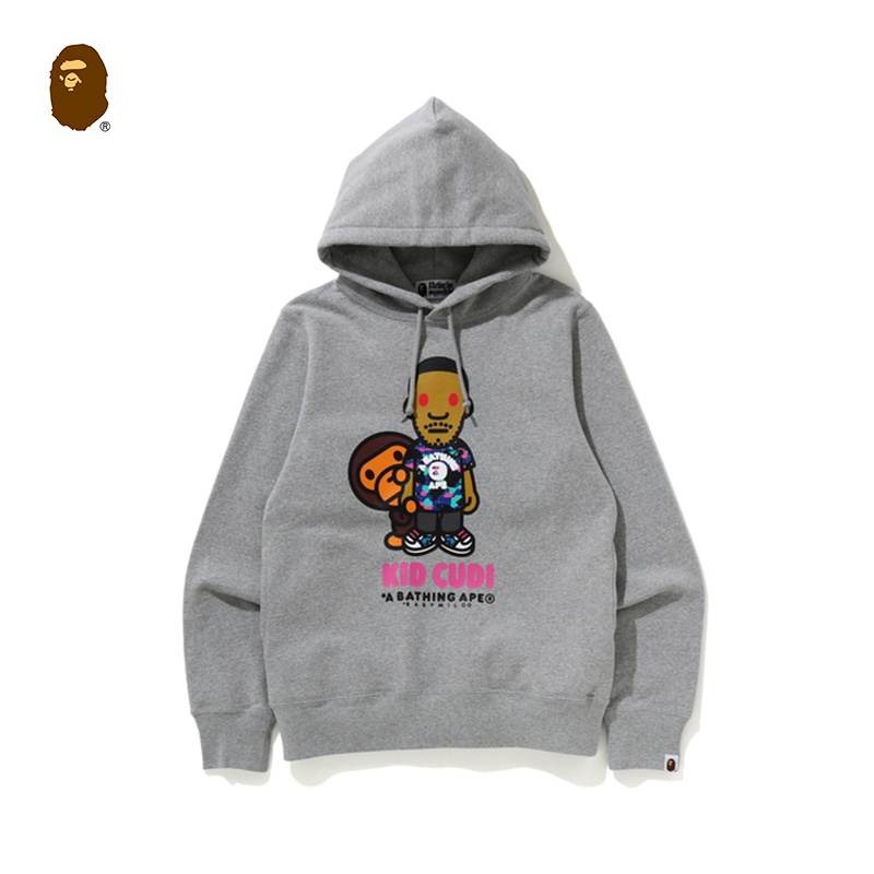 KID CUDI Joint Men's Clothing BABY MILO Printed Letter Patch Hooded ...