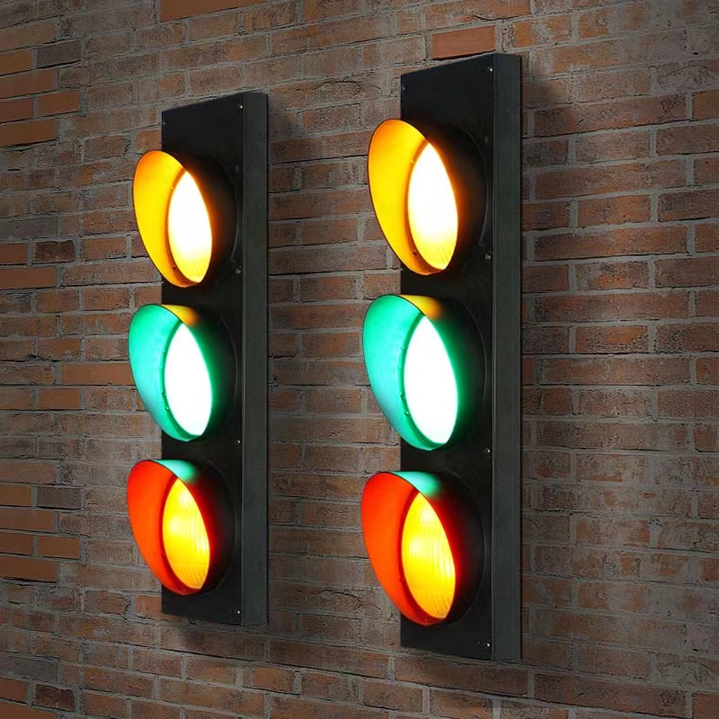 Retro Creative Traffic Light Industrial Style Bar And Restaurant ...