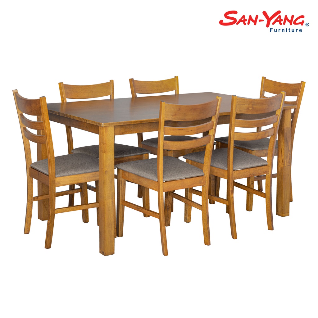 San-Yang 6 Seater Dining Set 300336 | Shopee Philippines