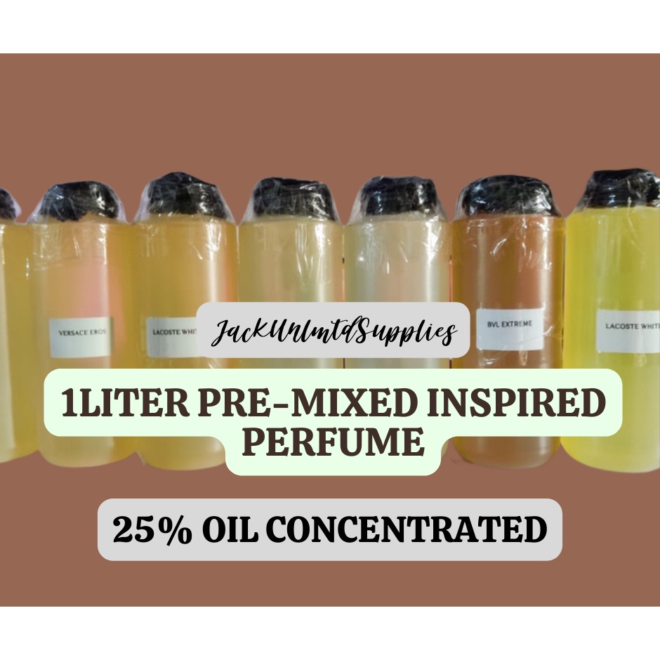 1 Liter Pre-Mixed Inspired Perfumes 25% Oil Content | Shopee Philippines