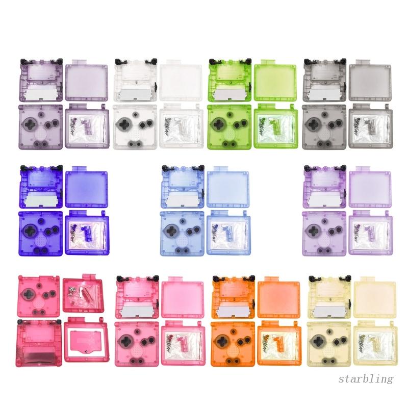 Star Transparent Shells Cases for GBA SP Console Clear Cases For ...