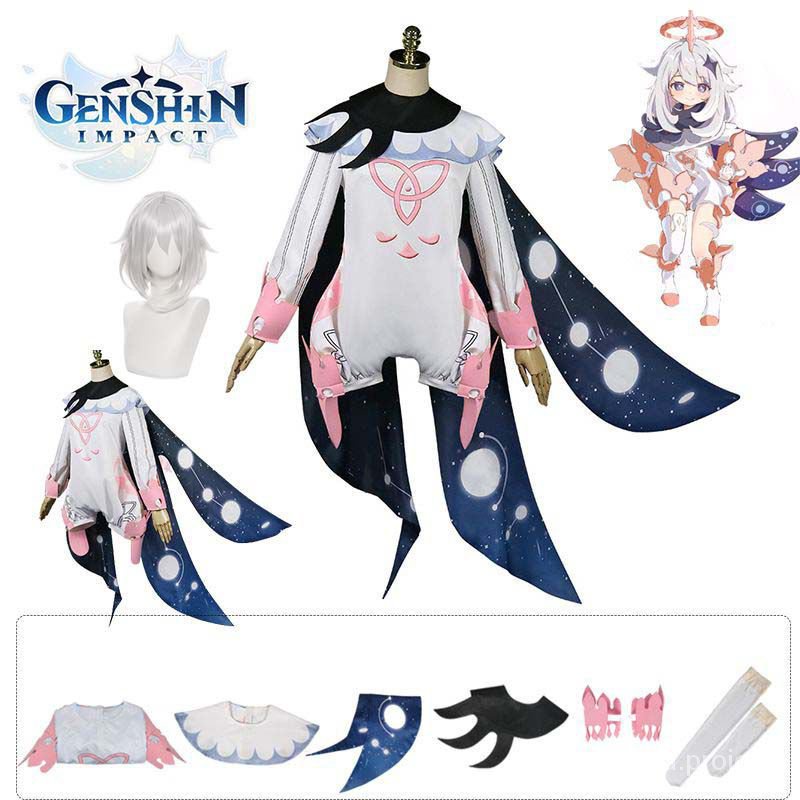 Game Genshin Impact Paimon Cosplay Costume Fancy Dress Party Onesie ...