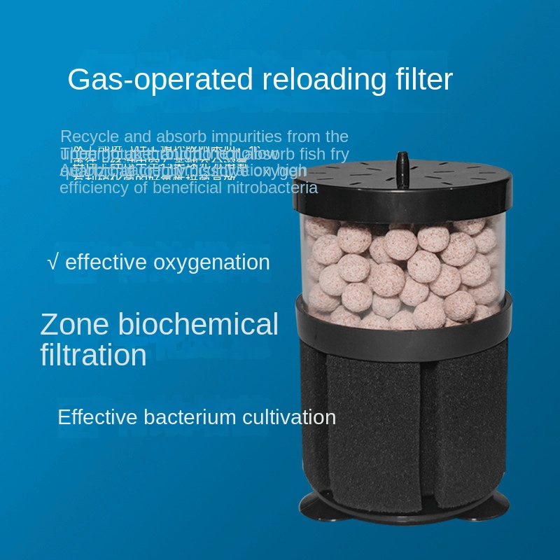 Fish Tank Water Goblin Built-In Filter 3-In-1 Aeration Suction Stool ...