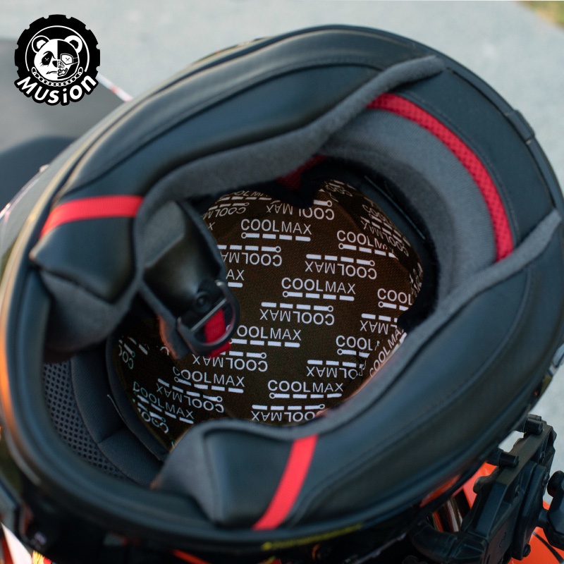 Musion COOLMAX Helmet Liner Pad Moisture Wicking Helmet Inner with 3M ...