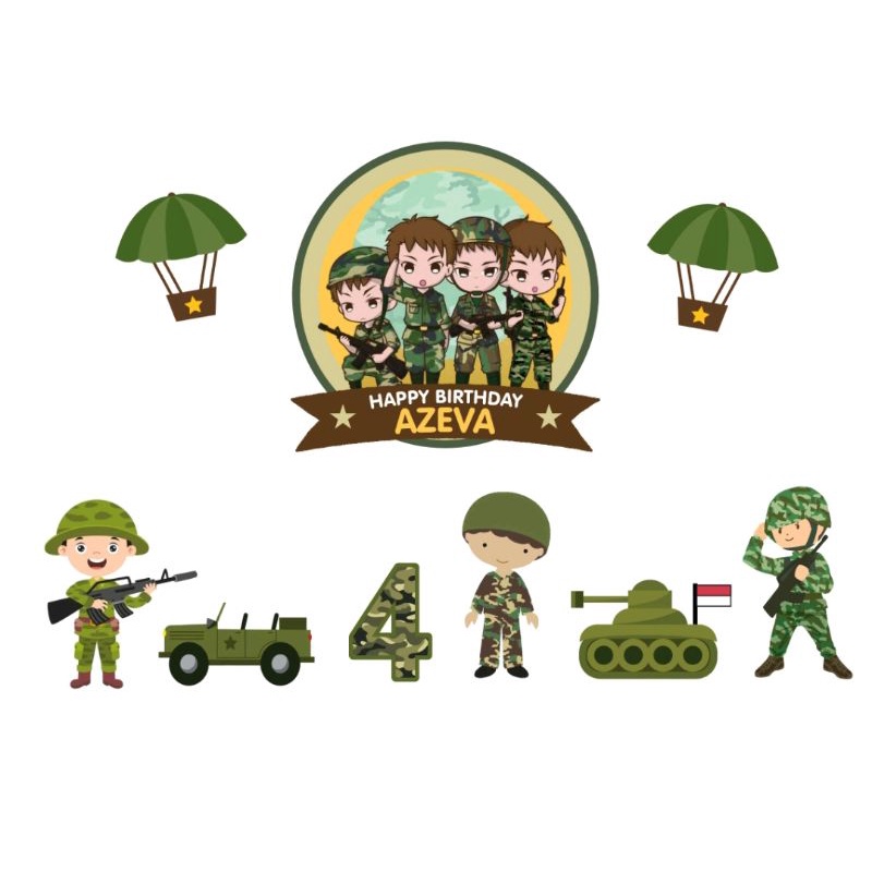 Army ARMY cake topper | Shopee Philippines