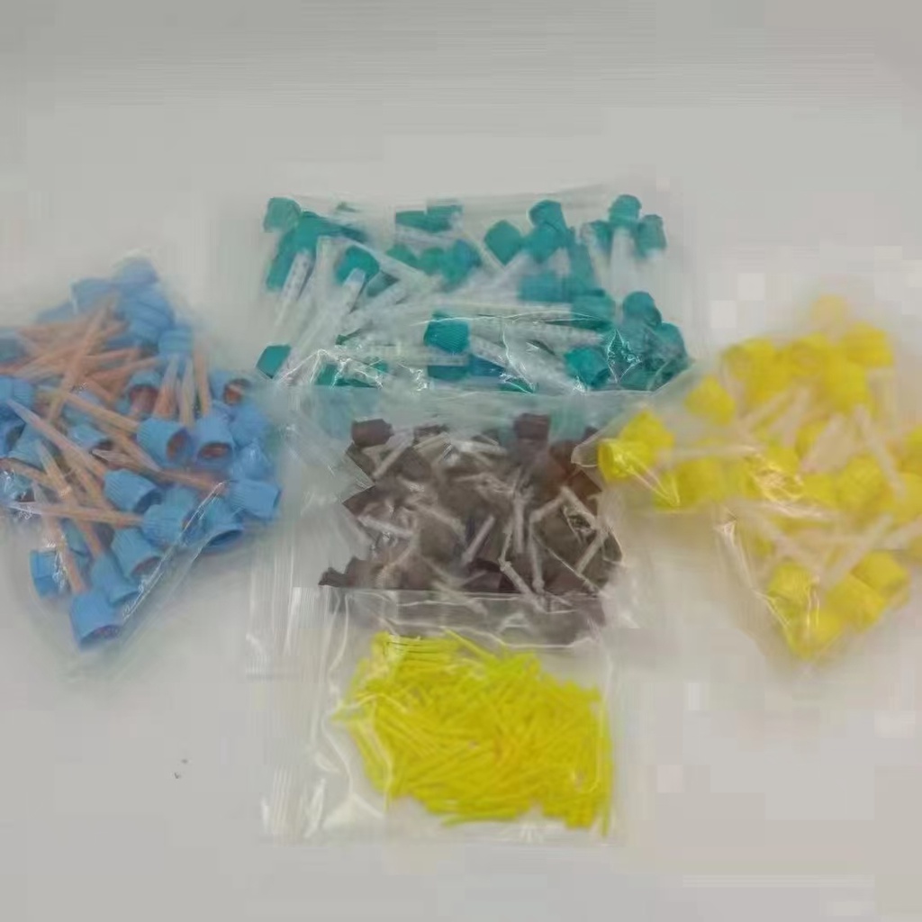 Silicon rubber impression light head tips Temporary crown Double curing ...