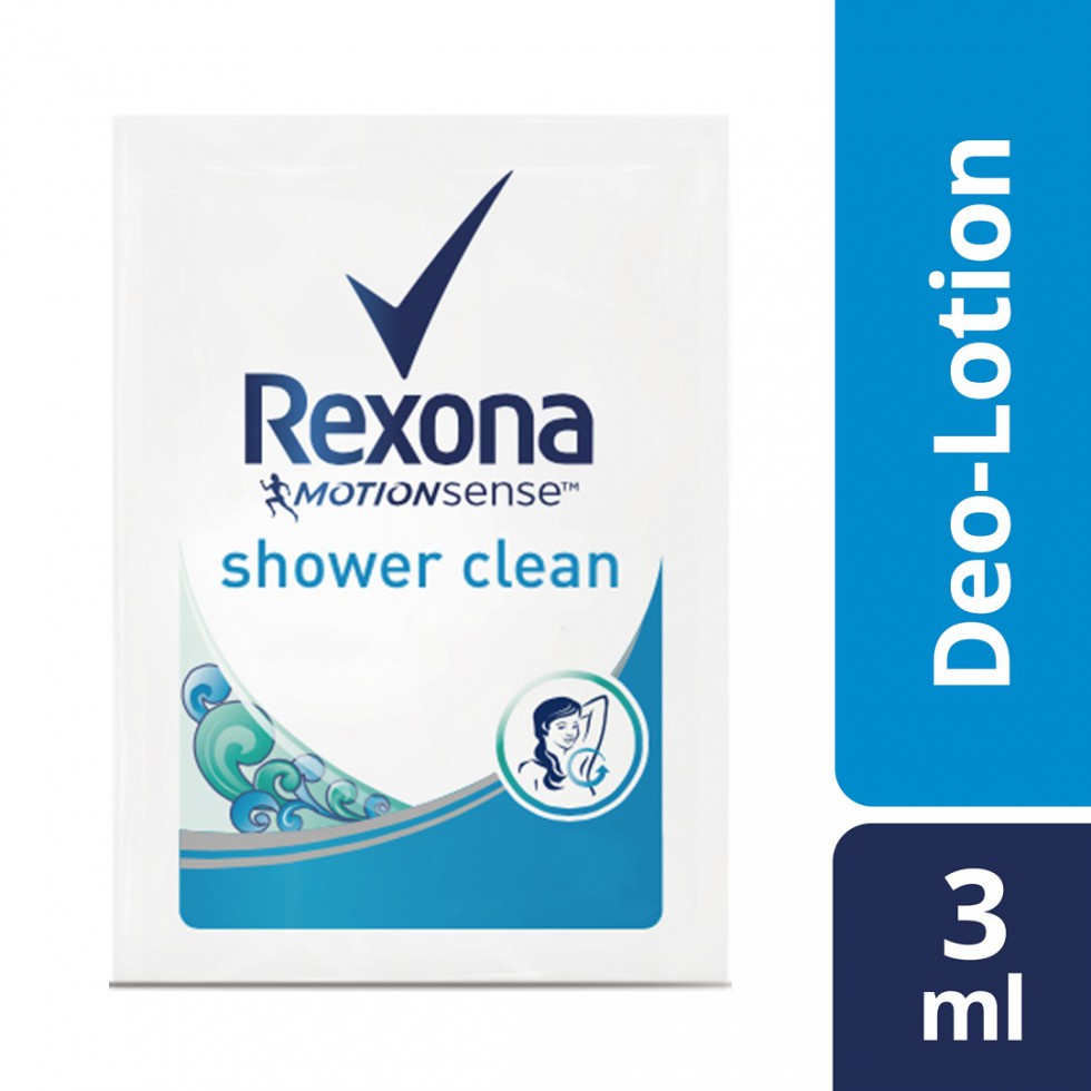 Rexona Women Deodorant Lotion Shower Clean 3ml 12s | Shopee Philippines