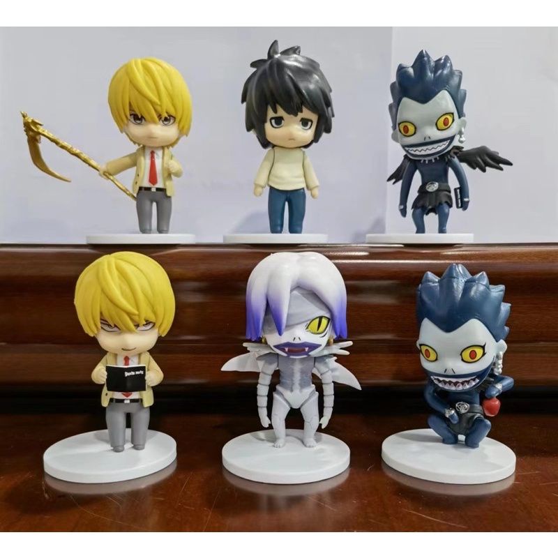 Eric toys Death note L, Ryuk, Rem, Light Yagami, Misa, anime set of 6 ...