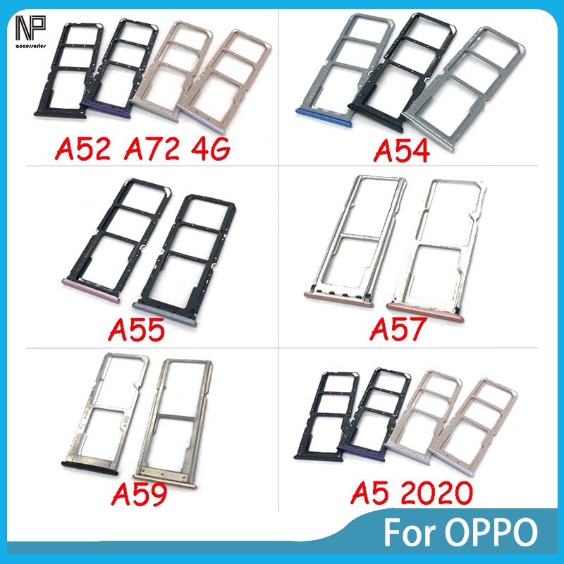 SIM Card Tray Holder For OPPO A52 A72 A54 A55 A57 A59 A5 2020 ...
