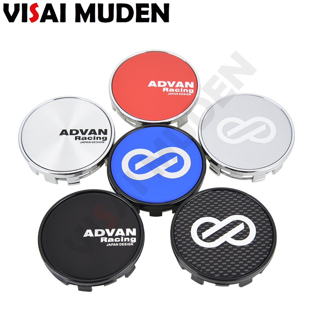 4PCS OD 54MM / ID 50MM Rim Cap ADVAN ENKEI Logo Wheel Center Cap Wheel ...