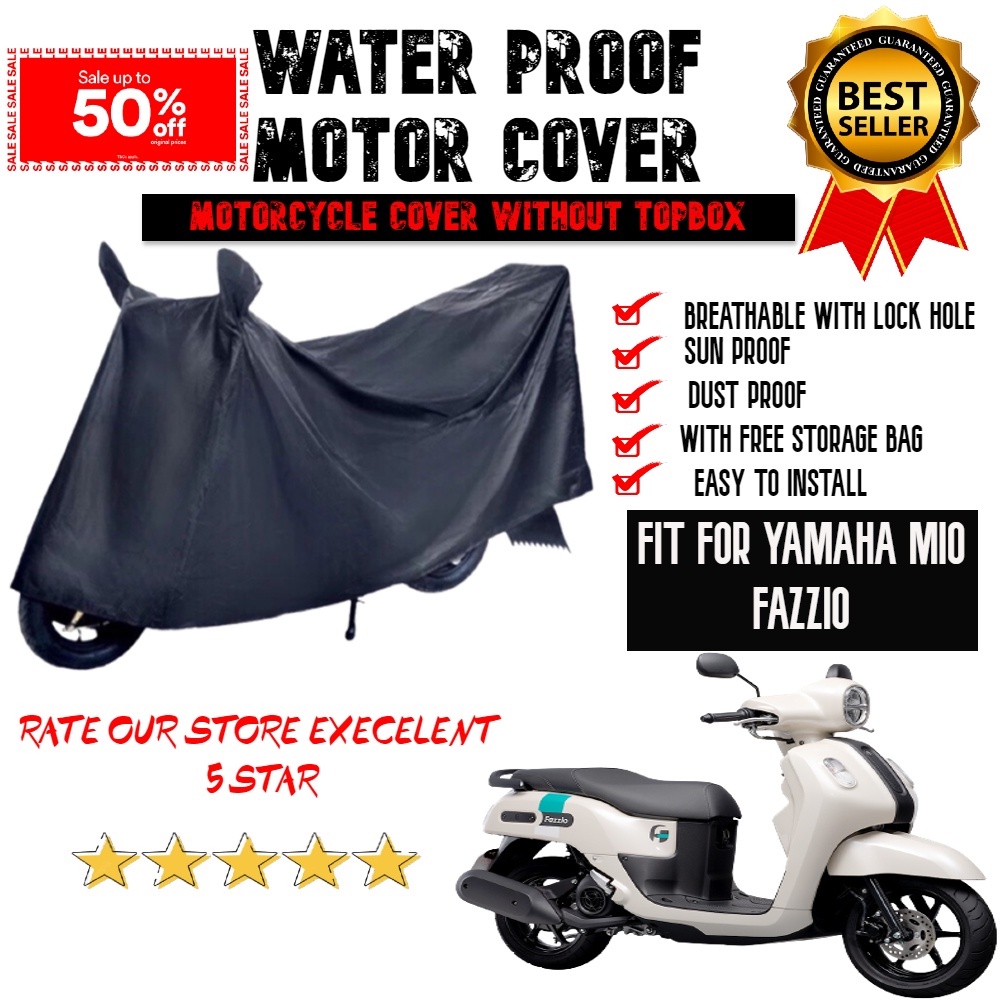 TP Motor Cover For YAMAHA MIO FAZZIO | Water Proof Original Cover With ...