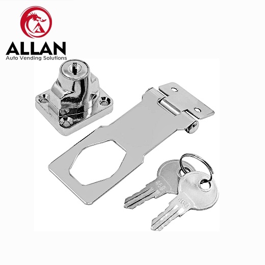 Twist Knob Keyed Locking Hasp for Small Doors, Cabinets and More, Steel ...