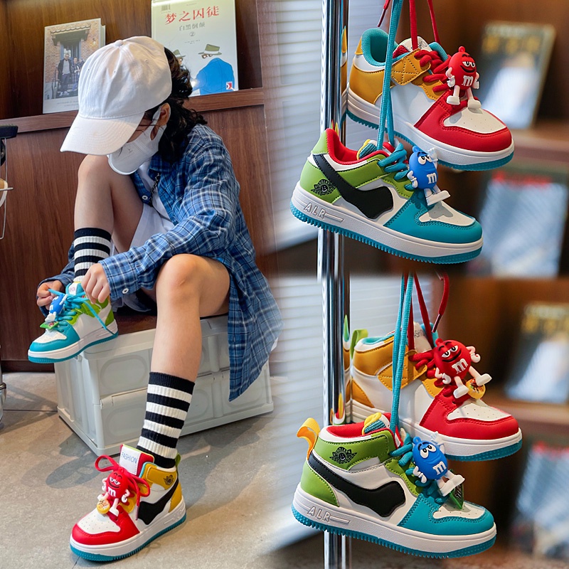 RAINBOW Shoes for kids sapatos for girls korean fashion M&Ms doll board ...