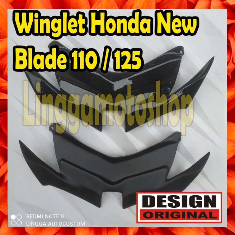 Winglet NEW BLADE 110 / 125 FI AND CARBURETOR * wing variation front ...