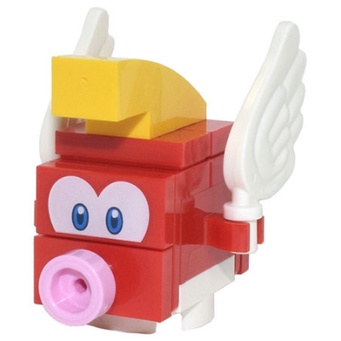 LEGO Minifigure: Super Mario Cheep Cheep - Red Lower Face mar0101 ...
