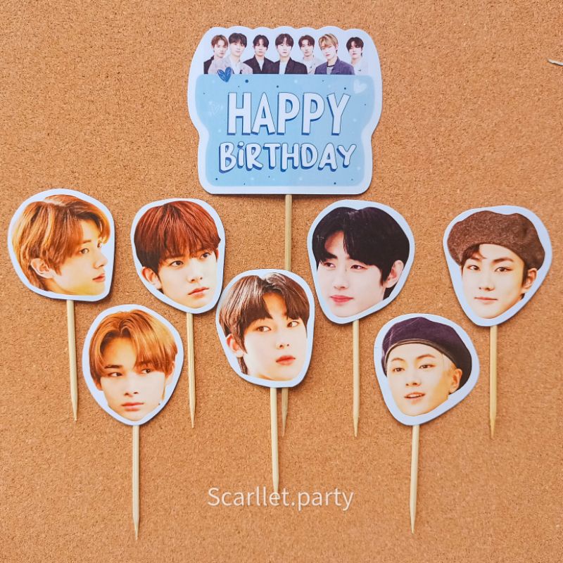 Enhypen CAKE TOPPER CAKE DECORATIONS BIRTHDAY TART DECORATIONS CAKE ...