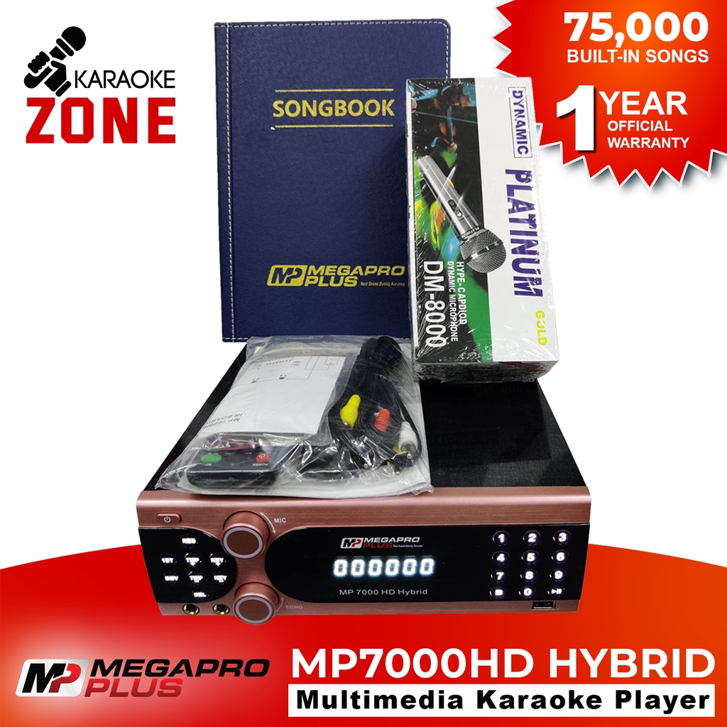 Megapro Plus MP 7000 HD Hybrid Karaoke Player / 1TB HDD Player / with ...