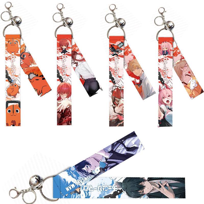 2022 Chainsaw Man Lanyards Keychain Denji Makima Aki Hayakawa Power ...