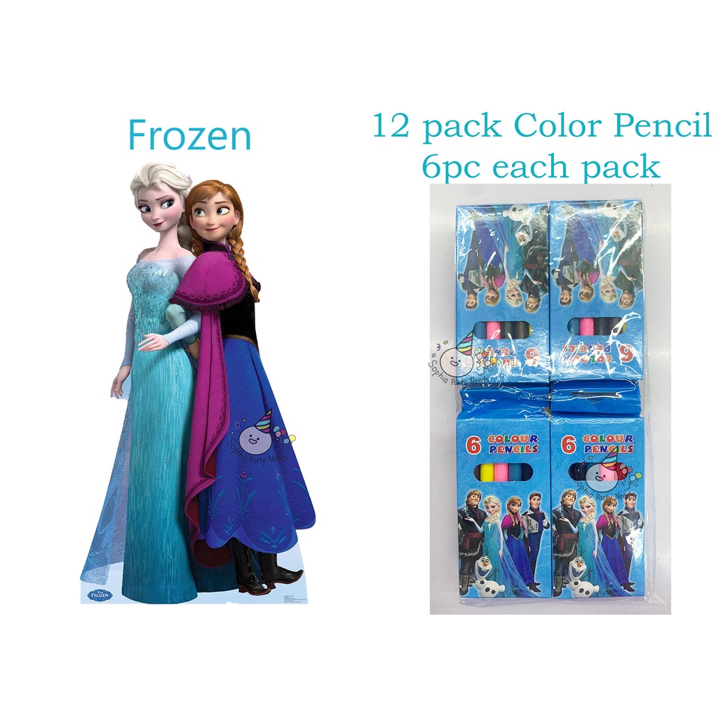 12pack Frozen Elsa Anna Color Pencil (6 color) Giveaway Items Prizes ...