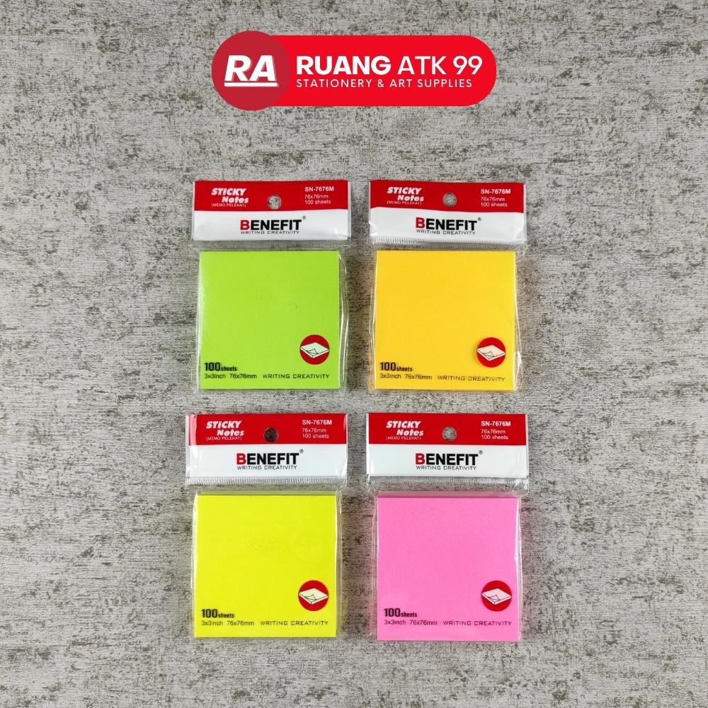 Benefit Sticky Notes Sticky Notes Paper Memo Sticky Marker 3x3 Inch 100 ...
