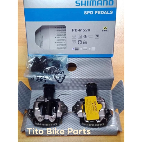 SHIMANO M520 CLEAT PEDALS | Shopee Philippines