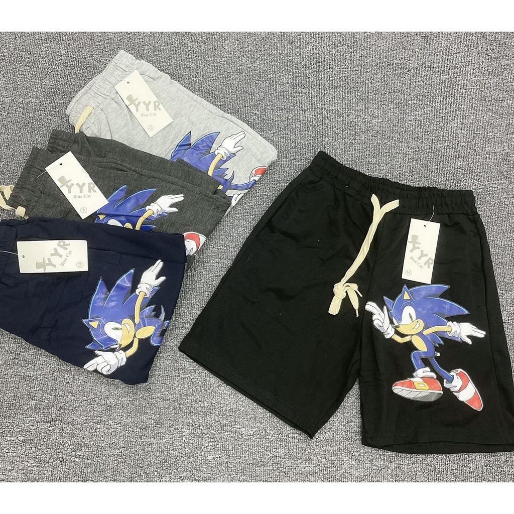 YYR KIDS BOYS BOTTOMS FASHION SHORTS COTTON SHORTS SONIC PRINT FOR 5 ...